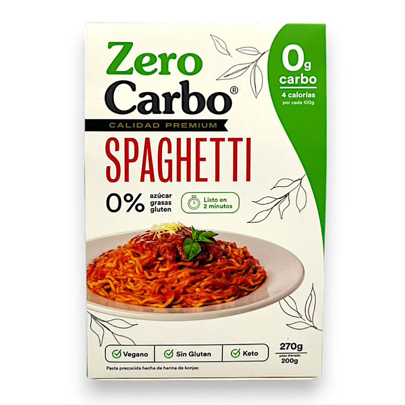 SPAGHETTI KONJAC CERO CALORIAS 270G - ZERO CARBO | Avantari web